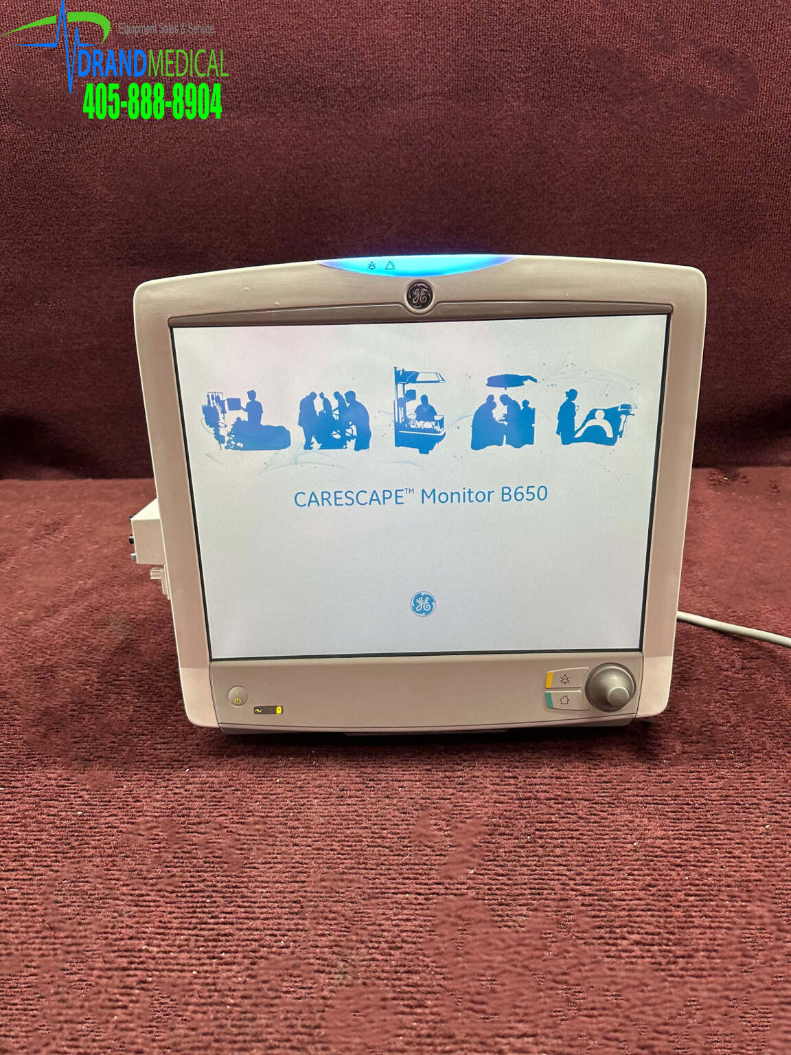 GE Carescape B650 Patient Monitor w GE PDM Module & GE E-CAIO-00 Module ...