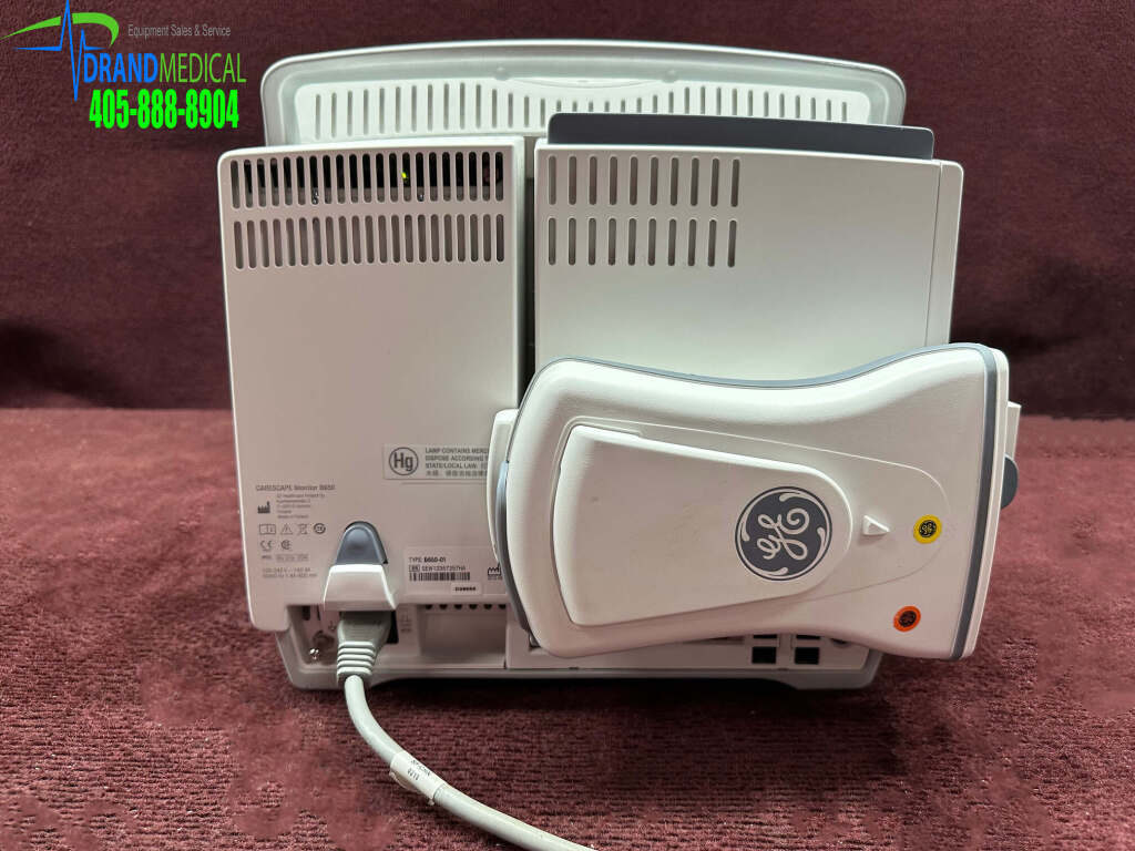 GE Carescape B650 Patient Monitor w GE PDM Module & GE E-CAIO-00 Module ...