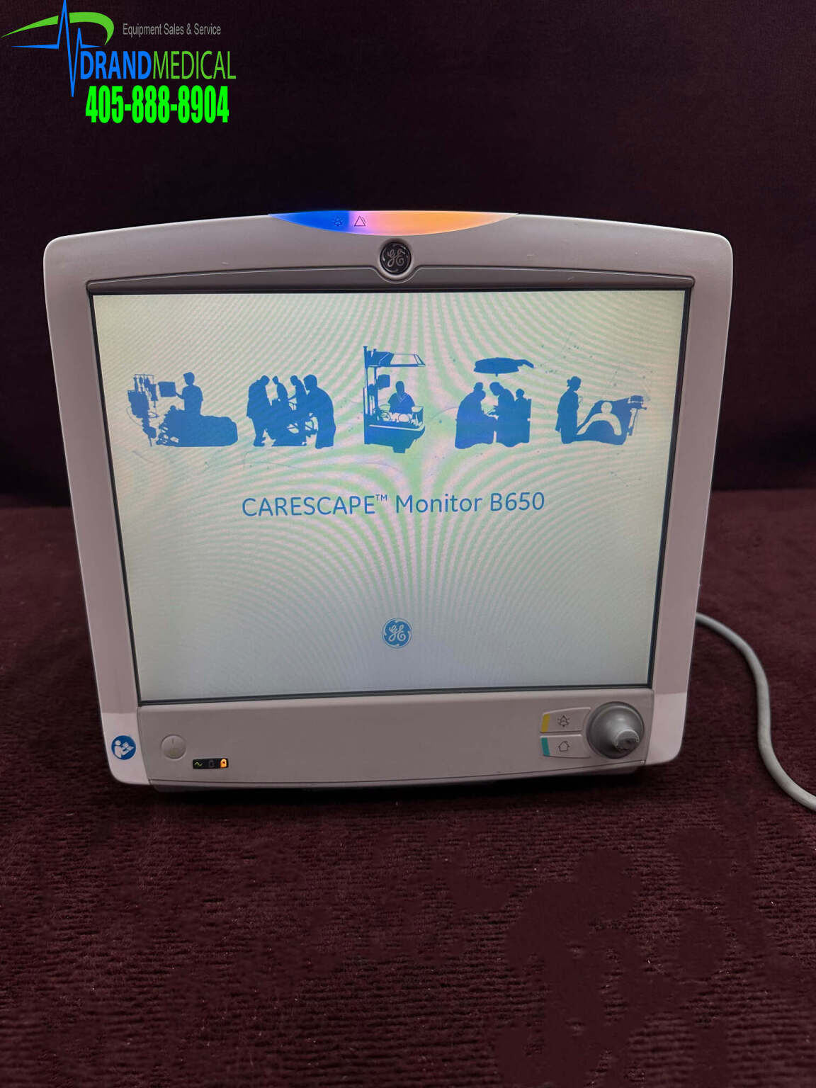 GE Carescape B650 Patient Monitor w GE PDM Module & GE E-NSATX - Medsold