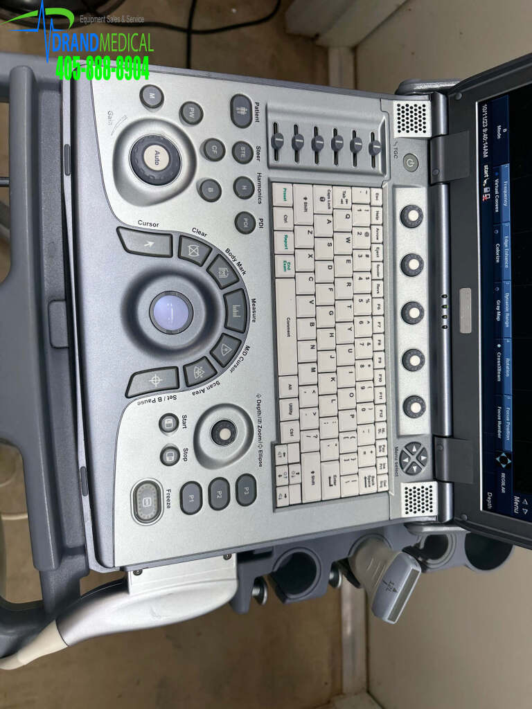 GE Logiq E Ultrasound System With 1 Probe 12L and Docking Cart - Medsold