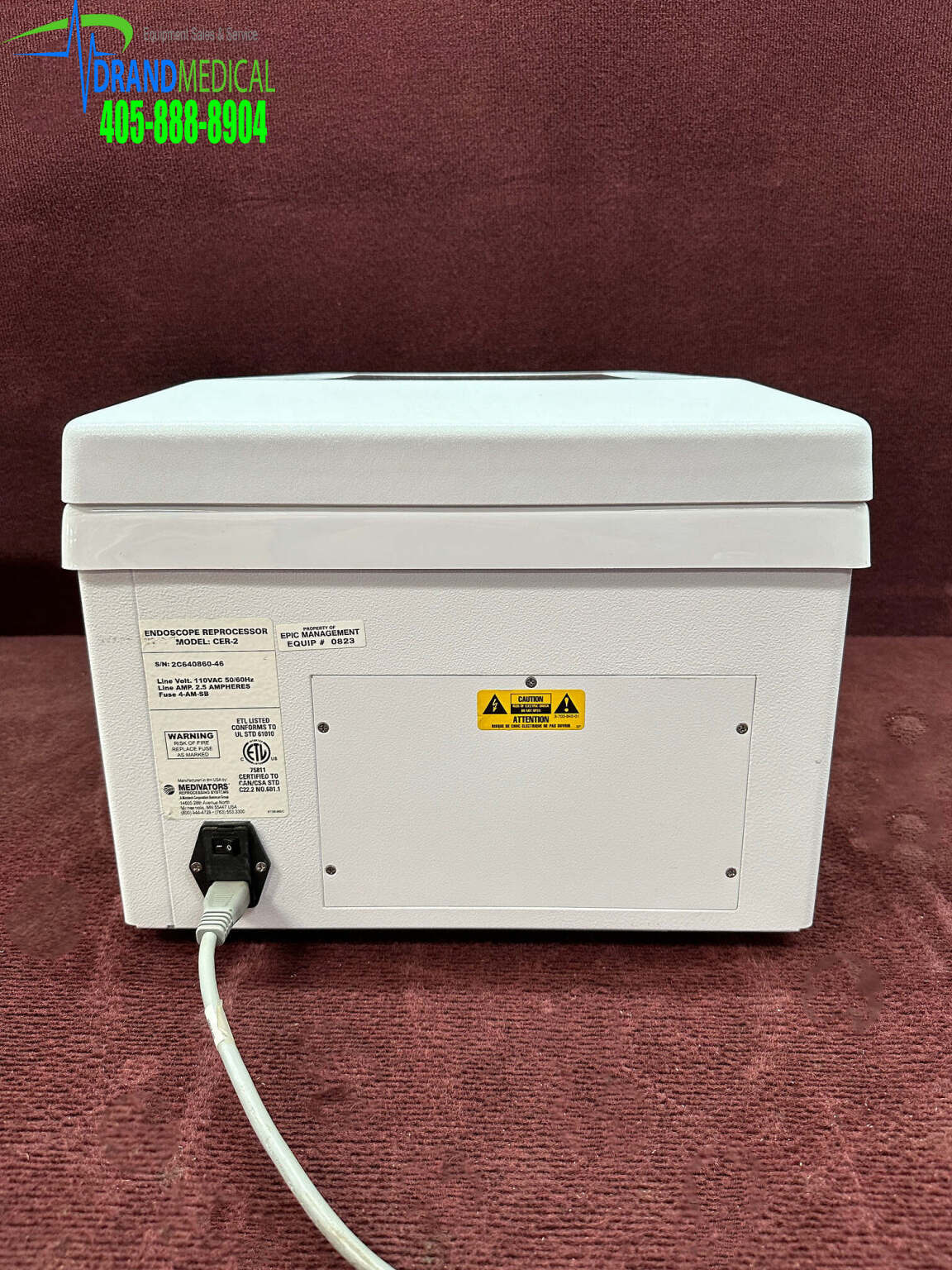 Medivators CER-2 Optima Endoscope Reprocessing System - Medsold