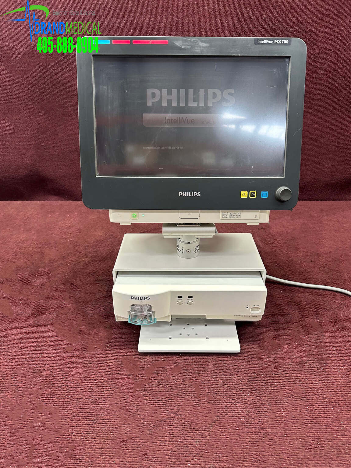 Philips IntelliVue MX700 Patient Monitor REF 865241 W/ Gas module ...