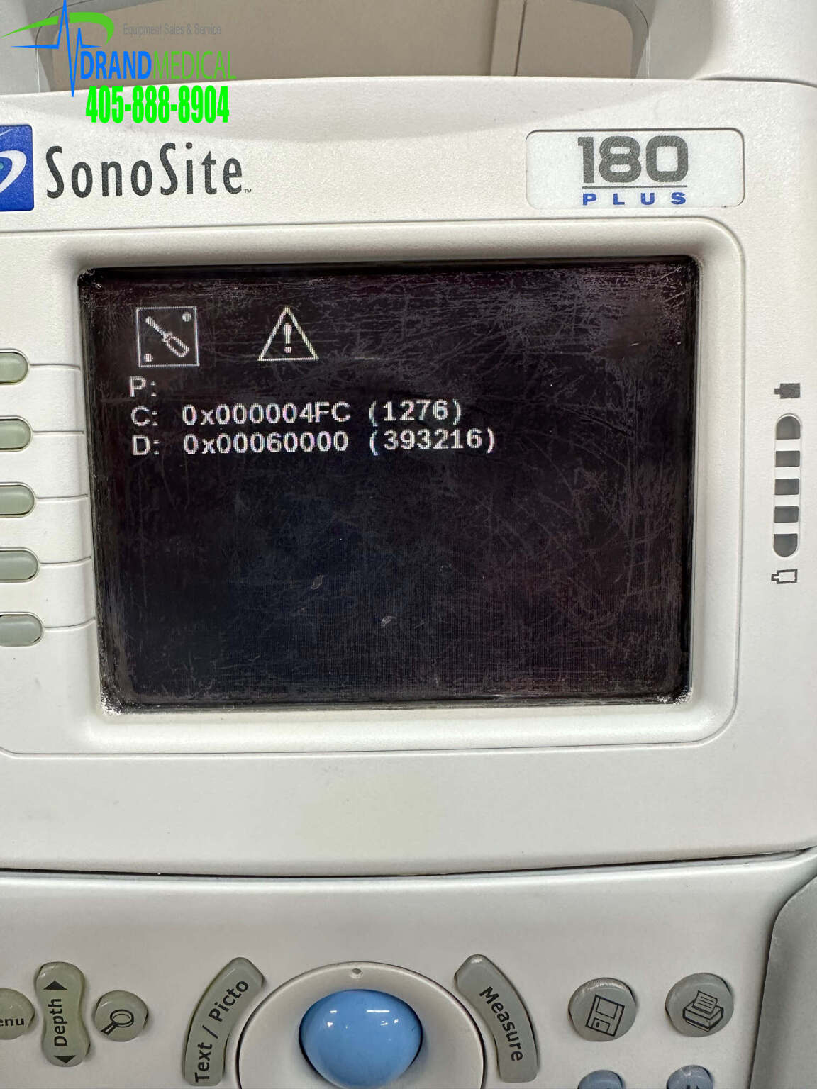 SonoSite 180 Plus Portable Ultrasound System Docking Cart and ...