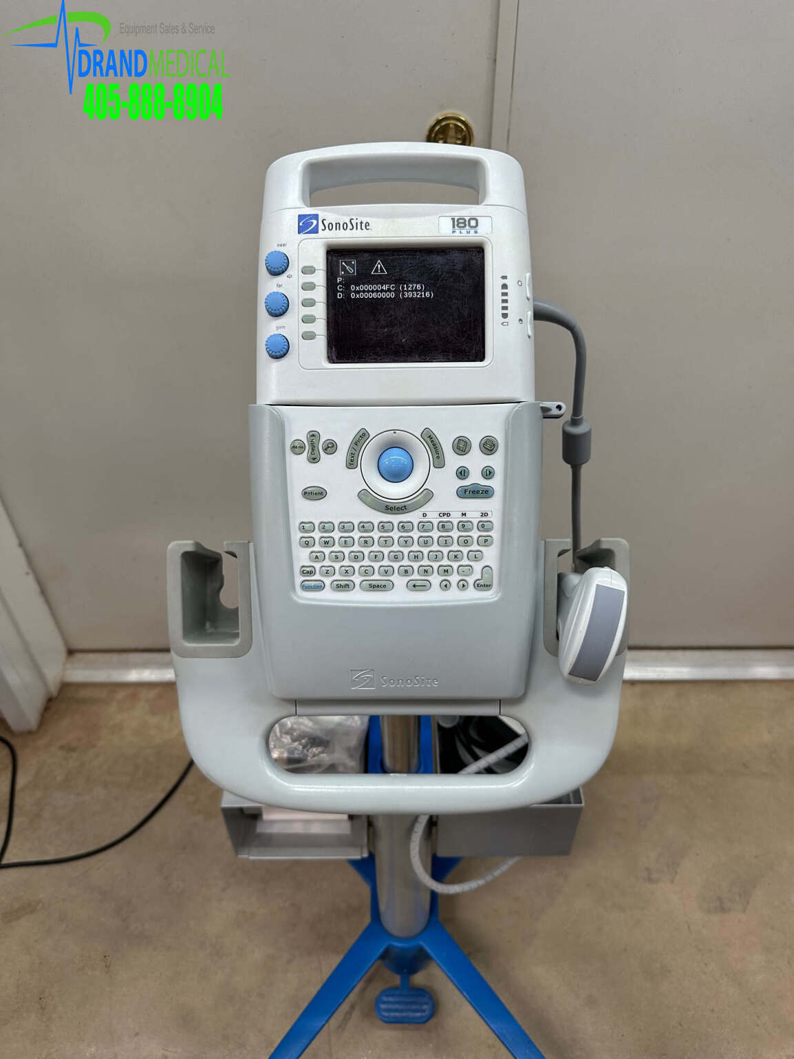 SonoSite 180 Plus Portable Ultrasound System Docking Cart and ...
