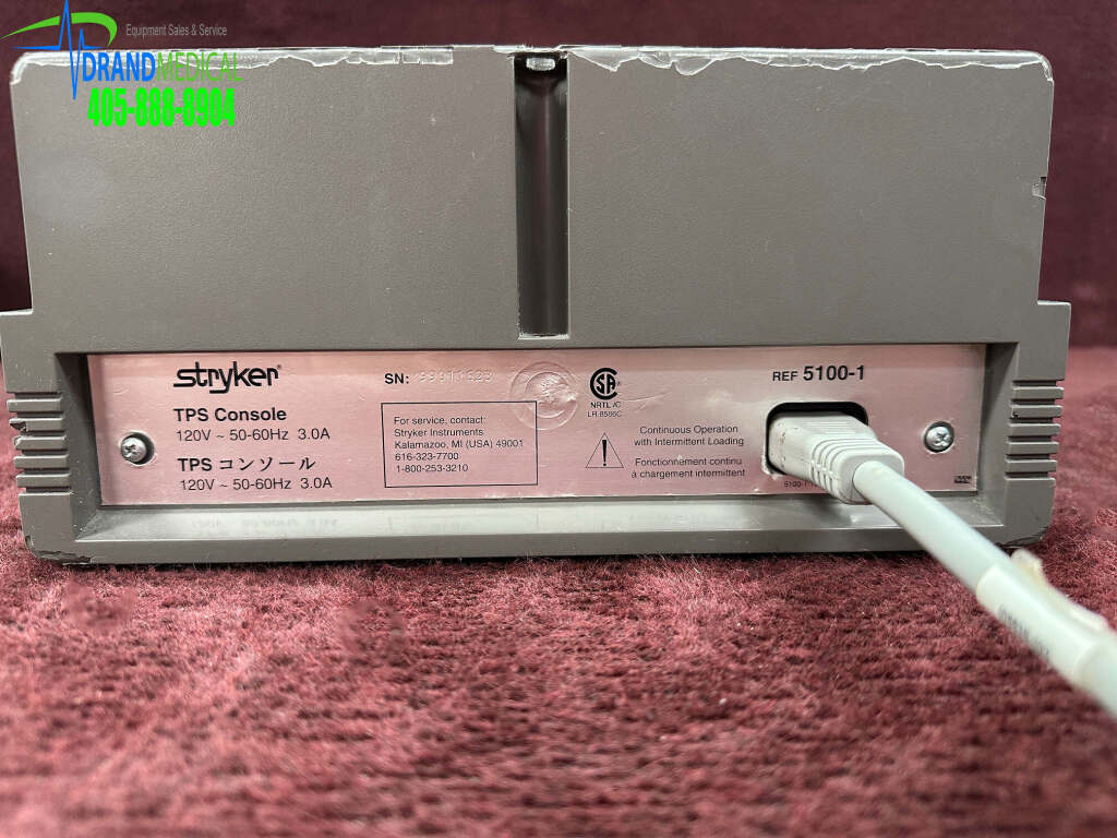 Stryker 5100-1 TPS Shaver Console - Medsold