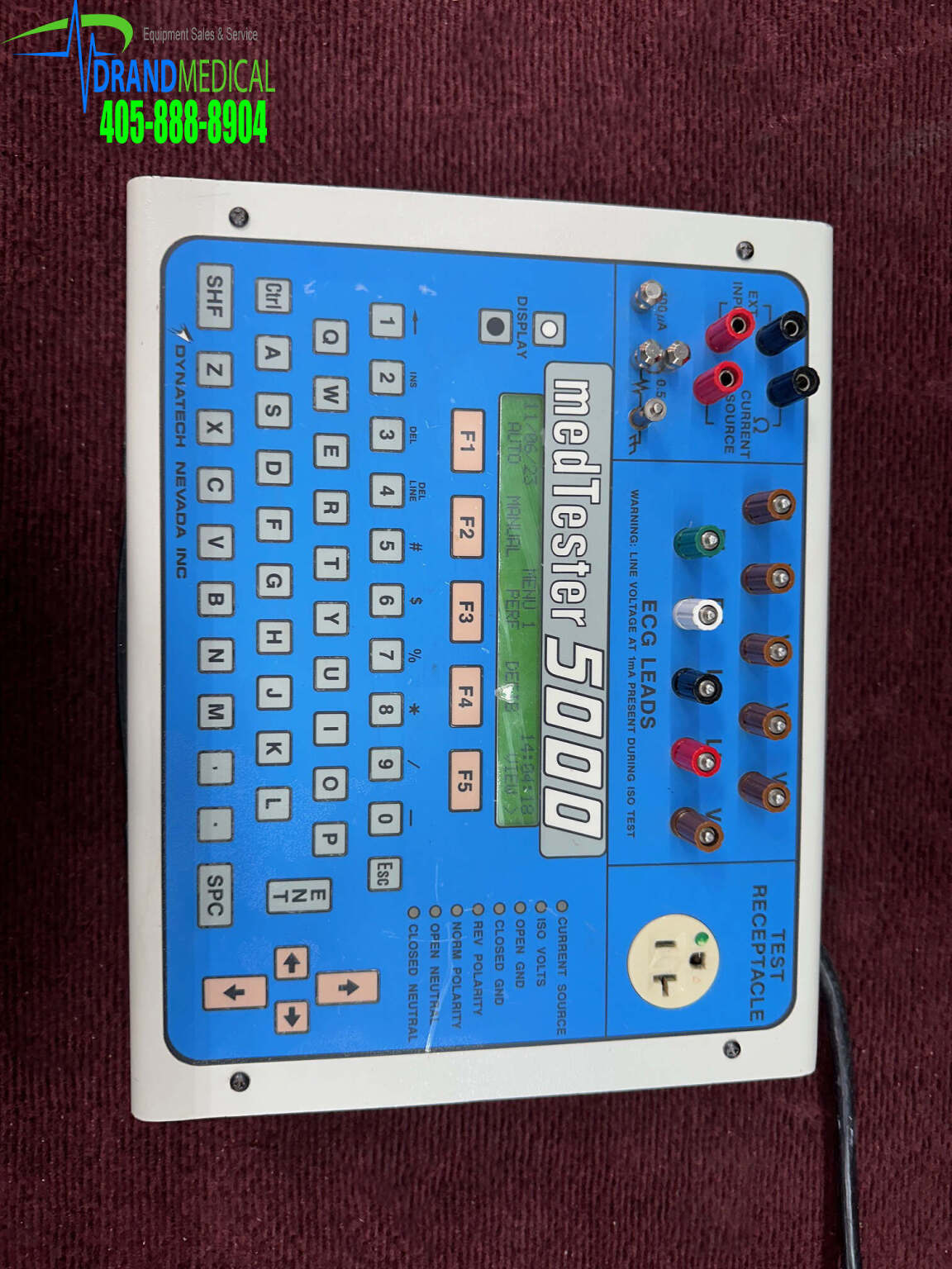 DYNATECH NEVADA MedTester 5000 Auto Electrical Safety Analyzer - Medsold