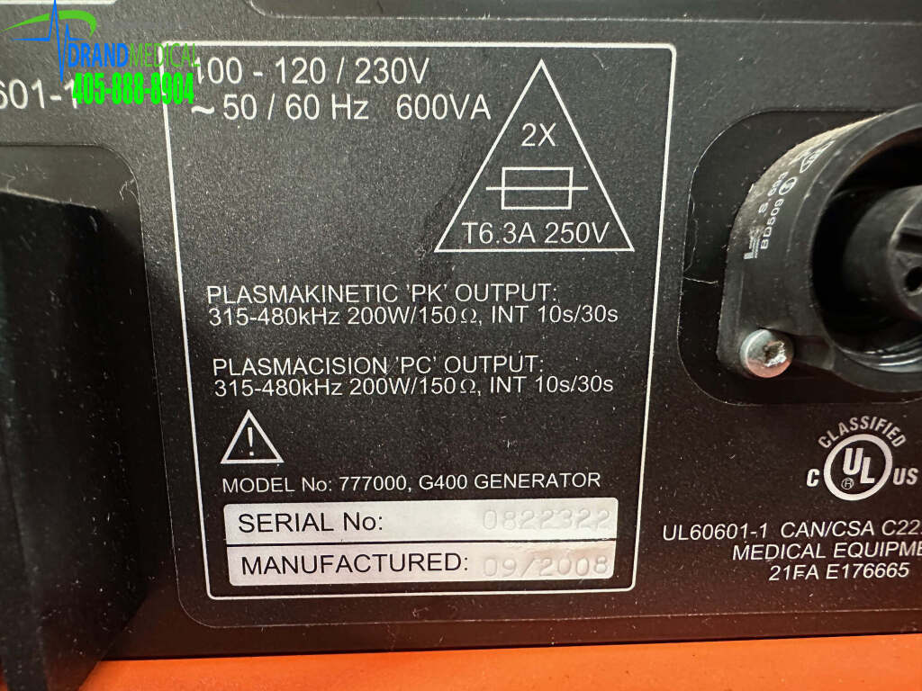 Gyrus ACMI G400 Model#777000 Generator PK Technology with Footswitch ...