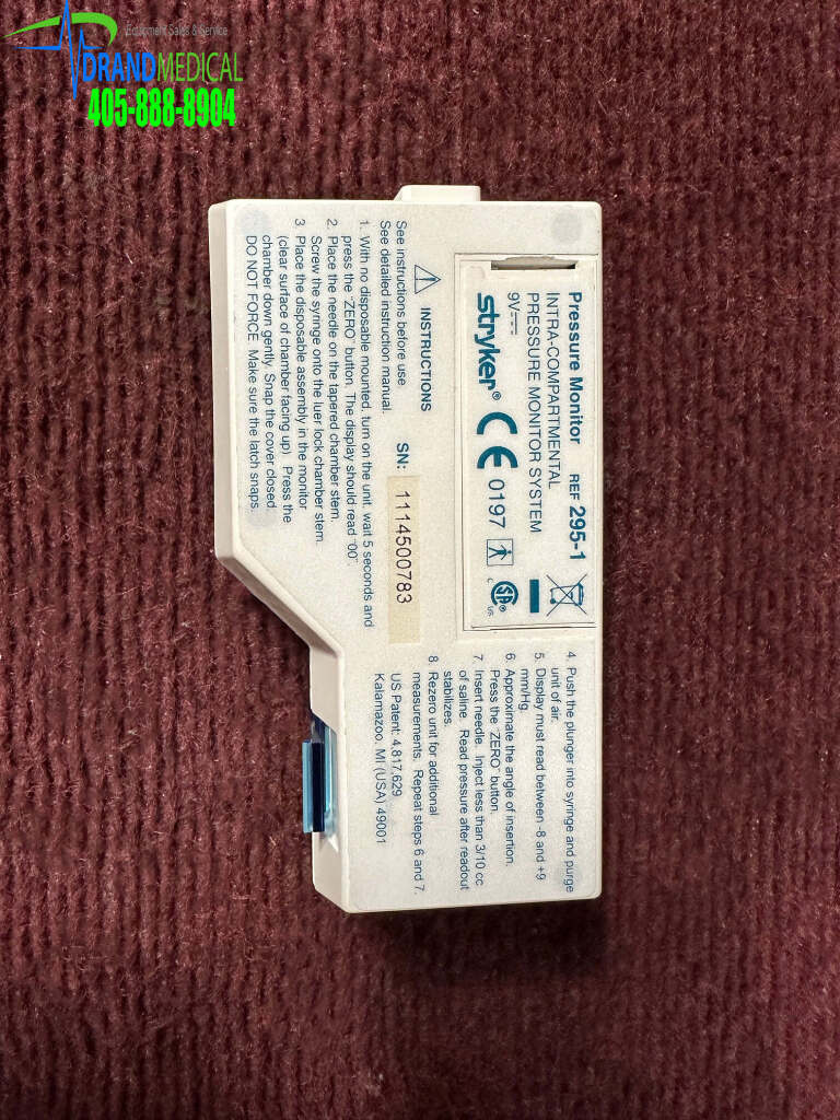 Stryker intra-compartmental pressure monitor System 295-1 - Medsold