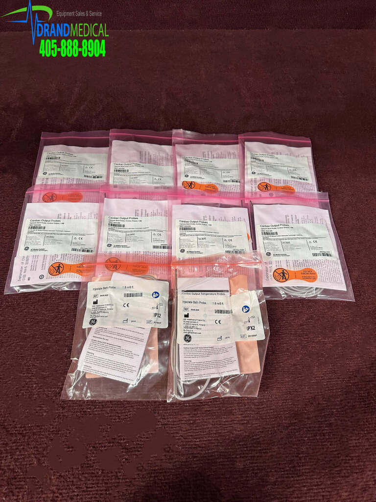 Lot of 10 GE Injectate Bath Probe Cardiac Output 1.8M REF:9446-909 ...