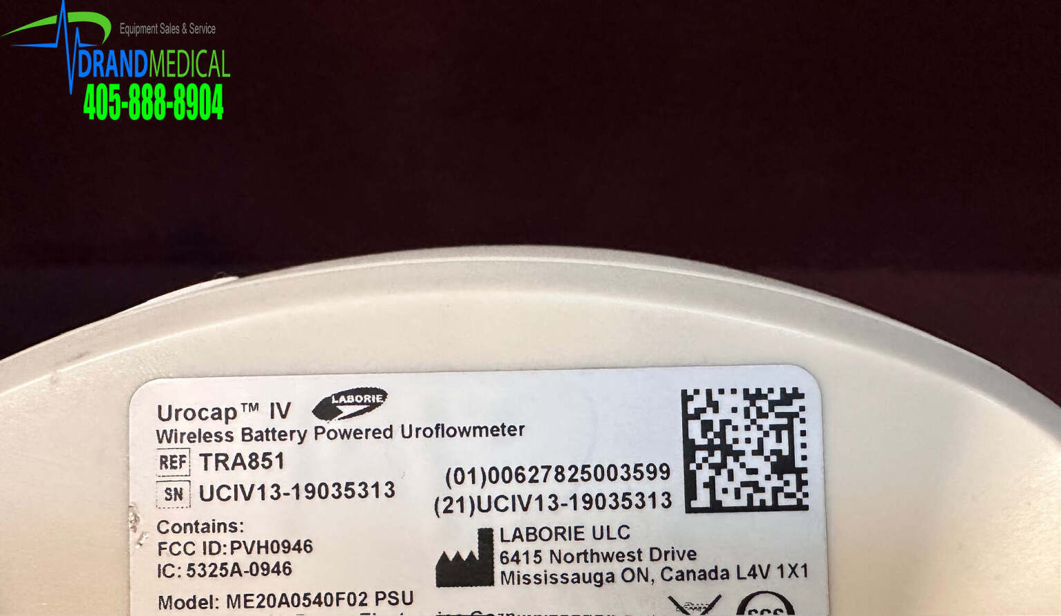 Laborie Urocap IV Wireless Battery Powered Uroflowmeter - Medsold