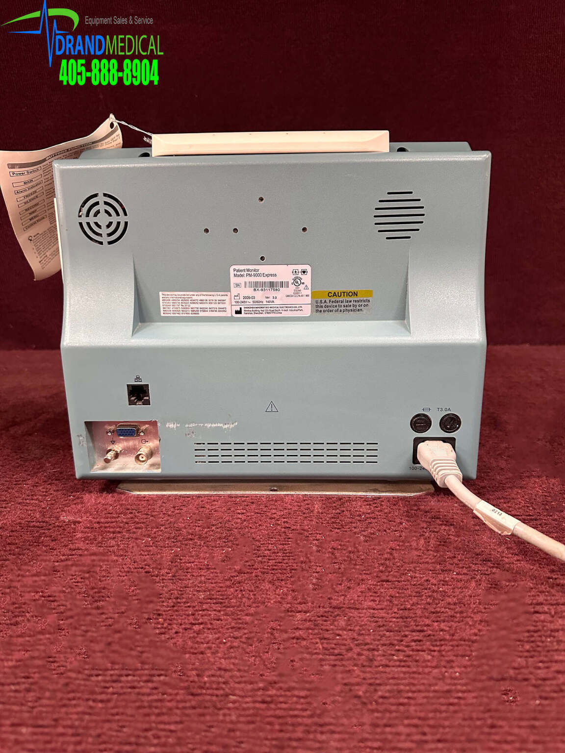 Mindray PM-9000 Express Patient Monitor - Medsold