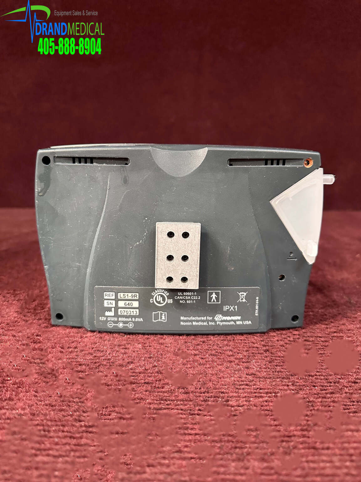 Nonin Life Sense Capnography Pulse Oximeter Monitor Model LS1-9R - Medsold