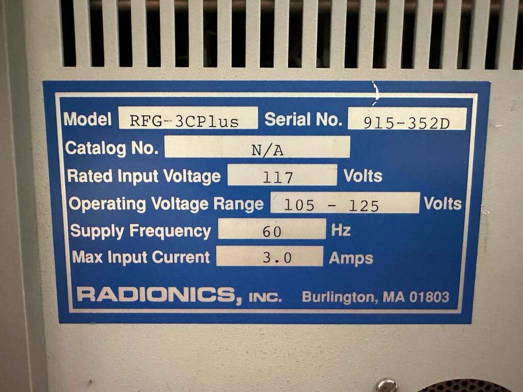 Radionics RF Lesion Generator System RFG-3CPlus - Medsold