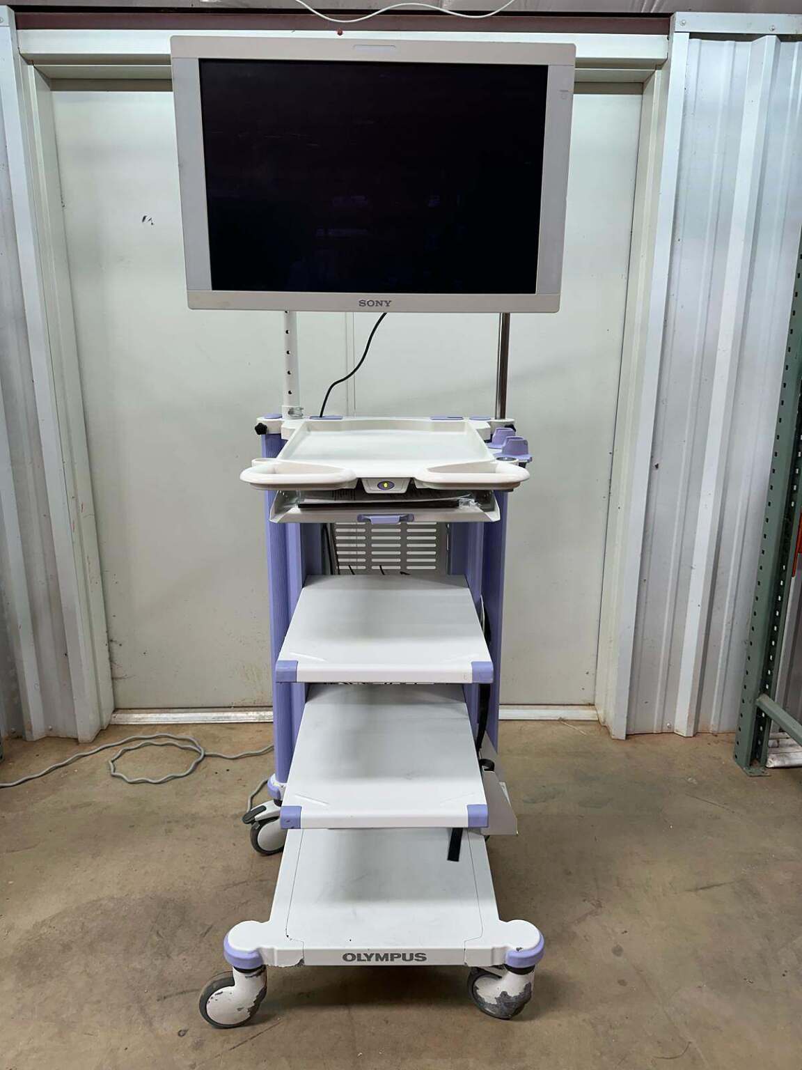 Olympus Cart WM-NP1 w/ Sony LMD-2450MD Monitor - Medsold