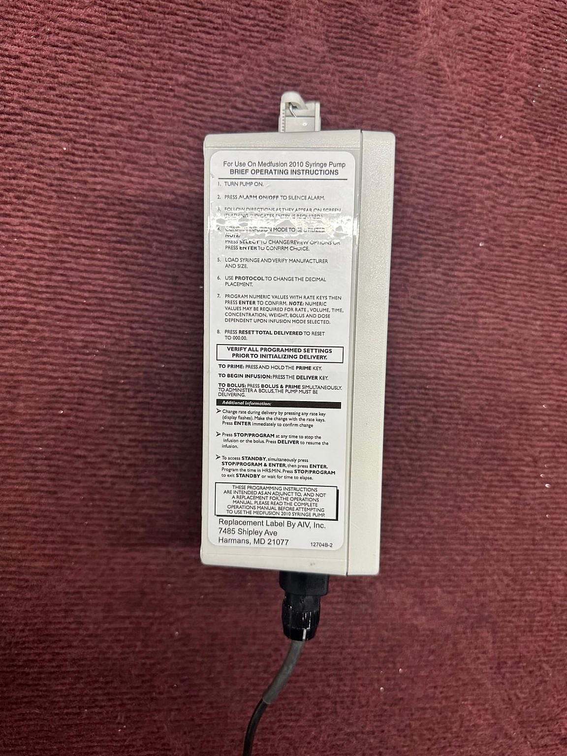 Medex Medfusion 20210 Syringe Infusion Pump - Medsold