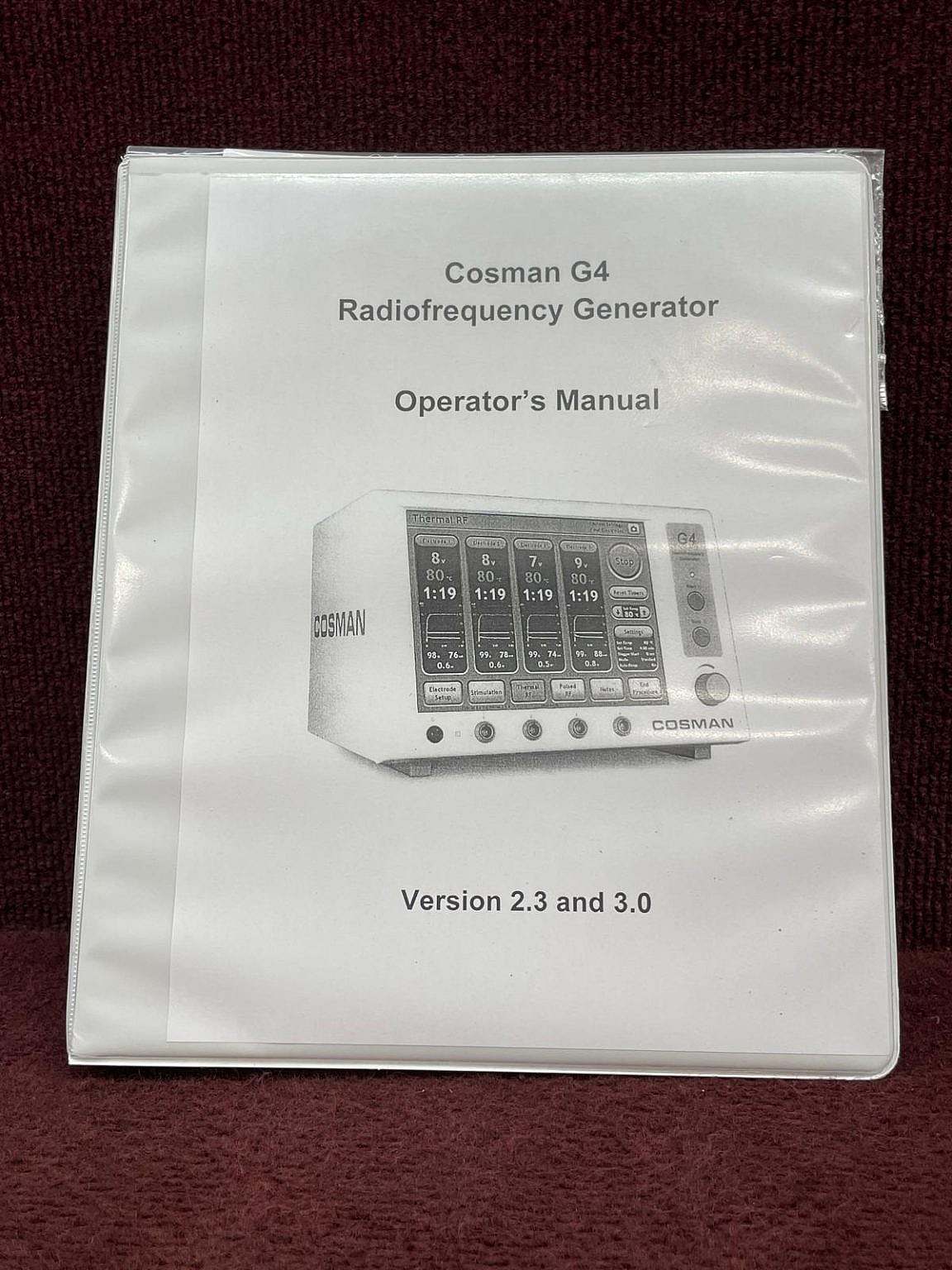 Cosman G4 Radiofrequency Generator RFG-4 w/ Cables, Probes, SureFit ...