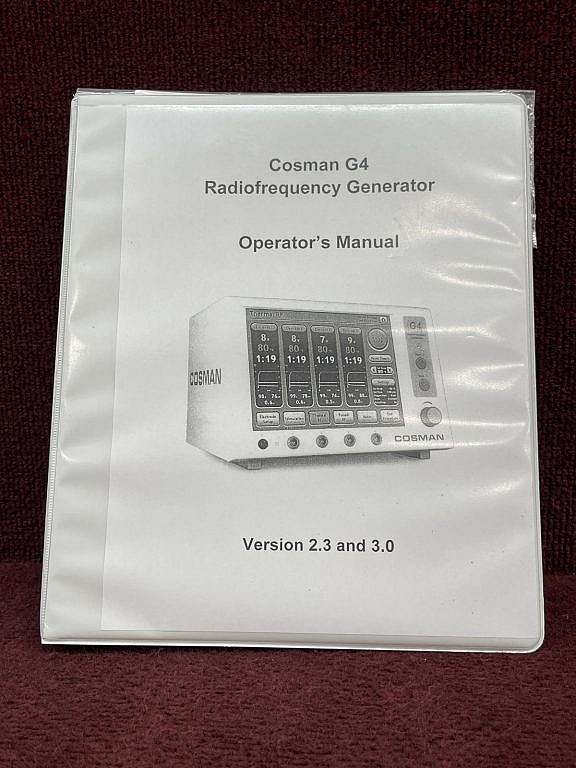 Cosman G4 Radiofrequency Generator RFG-4 w/ Cables, Probes, SureFit ...