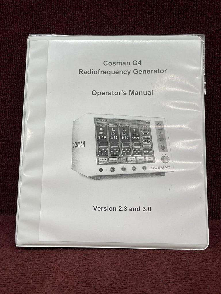 Cosman G4 Radiofrequency Generator RFG-4 w/ Cables, Probes, SureFit ...